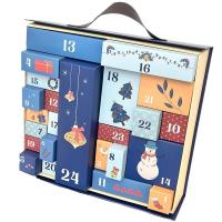 China Custom Christmas Advent Calendar Blind Box 24 Day Countdown Gift Set with Handles for sale