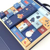 China Custom Christmas Advent Calendar Blind Box 24 Day Countdown Gift Set with Handles for sale