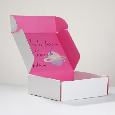 China Custom Dual-Tone Corrugated Airplane Box with Gold Foil and Embossing for Gift and Shipping Packaging for sale