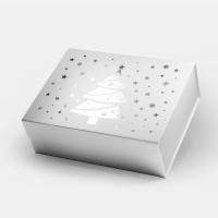 China Modern Christmas Gift Box Set Magnetic Closure Foldable Packaging Festive Tree Star Pattern Empty Boxes for sale