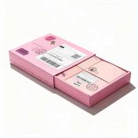 China Customizable Pink 4 Compartment Cosmetic Gift Box for Nail Polish Manicure Tool Packaging Rigid Paperboard for sale