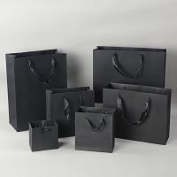 China Custom Kraft Paper Shopping Bags Wholesale 16x8x17cm Gift Tote Bags with Offset Printing for sale