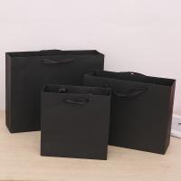 China Custom Kraft Paper Shopping Bags Wholesale 16x8x17cm Gift Tote Bags with Offset Printing for sale