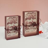 China Botanical Vintage Favor Box Set 5-Pack Customizable Gift Boxes with Natural Twine Ties for Weddings Parties Keepsakes for sale