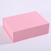 China Flip Top Magnetic Gift Box One Piece Folding Rigid Kraft Paper Box Custom Size for sale