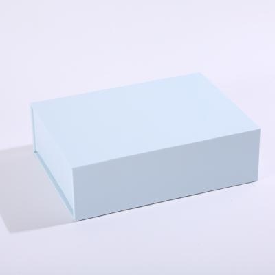 China Flip Top Magnetic Gift Box One Piece Folding Rigid Kraft Paper Box Custom Size for sale