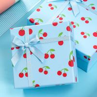 China Rectangular Kraft Gift Box with Bow 20x18x8cm Customizable Top and Bottom Lid Packaging for sale