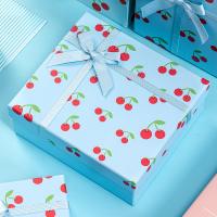 China Rectangular Kraft Gift Box with Bow 20x18x8cm Customizable Top and Bottom Lid Packaging for sale