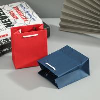 China Luxury Solid Color Paper Gift Bags with Custom Logo Rope Handles for Cosmetics Eco Friendly Packaging for sale