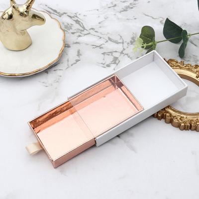 China Customized Slide-Out False Eyelash Boxes - Luxury Rigid Rectangular Packaging With Brand Logo Printing for sale