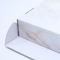 China Custom White Marble Patterned Gift Box with Magnetic Closure for Jewelry Cosmetics for sale