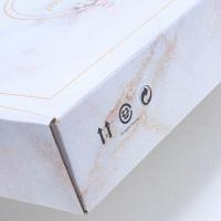 China Custom White Marble Patterned Gift Box with Magnetic Closure for Jewelry Cosmetics for sale