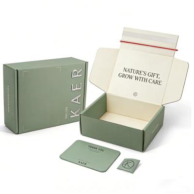 China Custom Corrugated Mailer Box with Tear Strip Opening and UV Printing for Branded Shipping Gift Box for sale