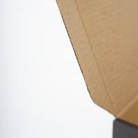 China Custom Flat Pack Black Roll End Tuck Front Corrugated Mailer Box with Logo for sale