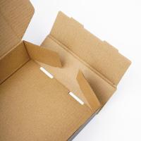 China Custom Flat Pack Black Roll End Tuck Front Corrugated Mailer Box with Logo for sale