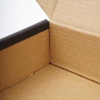 China Custom Flat Pack Black Roll End Tuck Front Corrugated Mailer Box with Logo for sale