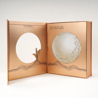China Rose Gold Finish Rigid Gift Box for Custom Branding for sale