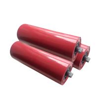 China Conveyor Idler Carrier Painting Steel Roller for Bulk Materials Handling 89mm for sale