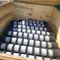China Dia 139mm Conveyor Rubber Disc Return Roller For Power Plant for sale