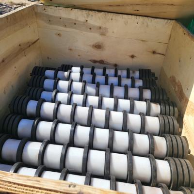 China Dia 139mm Conveyor Rubber Disc Return Roller For Power Plant for sale