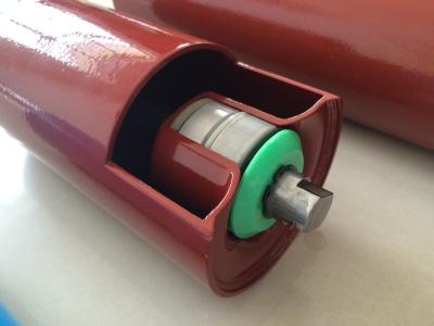 China 76mm Belt Conveyor Steel Roller DTII JIS Standard for Quarrying 6204 Bearing for sale