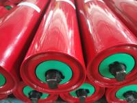 China Carbon Steel Belt Conveyor Roller 206 Bearing 89mm to 219mm Diameter for sale