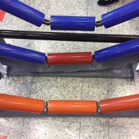 China High Polymer 200mm Conveyor Head Roller For Building Materials for sale