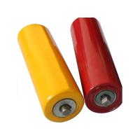 China High Polymer 200mm Conveyor Head Roller For Building Materials for sale