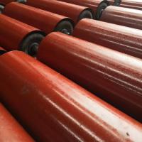 China 102mm Belt Conveyor Roller Steel Idler 150-3500mm Length CEMA Standard for sale