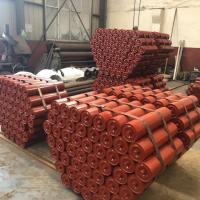 China 102mm Belt Conveyor Roller Steel Idler 150-3500mm Length CEMA Standard for sale