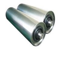 China Grain Transportation 76mm Conveyor Steel Roller with 6204 Bearing for Mining for sale