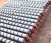 China Q235 Carbon Steel Friction Conveyor Roller 50 kg/m Return Idler 89-219mm for sale