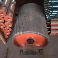 China BV 3000mm Ceramic Lagging Conveyor Pulley Q245 Multi Labyrinth Seal for sale