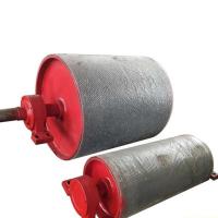 China Stainless Steel Conveyor Drive Pulley 315mm with Wheel Bearing for Belt Conveyor Systems for sale