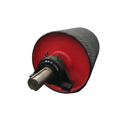 China Q235 Motorized Conveyor Pulley 320-1250mm for Stone Crushing Plant Mining Coal for sale