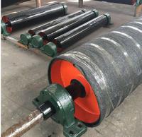 China Customized Size 1800mm Rubber Lagging Pulley For Belt Conveyor for sale
