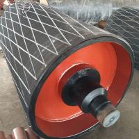 China Self Cleaning Rubber Lagging Conveyor Pulley 1000T/H for Chemical Plant for sale