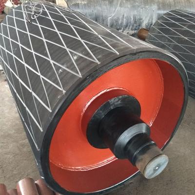 China Self Cleaning Rubber Lagging Conveyor Pulley 1000T/H for Chemical Plant for sale