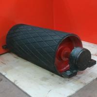China Temperature Resistant 10mm Rubber Lagging Pulley Conveying Large Stone for sale
