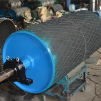 China Flexible Conveyor Rubber Lagging Pulley Diamond Lagging For Mining for sale
