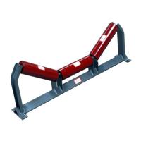 China Carbon Steel Q345B Garland Idlers Belt Conveyor 76-219mm Baked Painting for sale