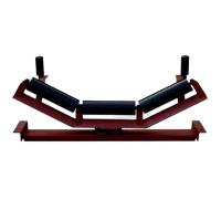 China Self Aligning Conveyor Idlers 108mm Diameter Steel Trough Training Idler for Belt Conveyor for sale