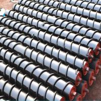 China Carbon Steel 63.5mm Spiral Return Roller with Deep Groove Ball Bearing for Belt Conveyor for sale
