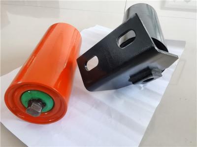 China Idler Mining Belt Conveyor Steel Roller 76mm Heavy Duty for sale