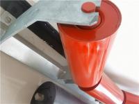 China 30 Degree Galvanized 133mm Conveyor Steel Rollers With Bearings for sale