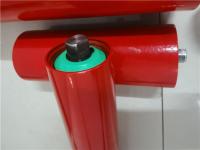 China 30 Degree Galvanized 133mm Conveyor Steel Rollers With Bearings for sale