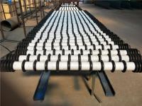 China Carbon Steel 63.5mm Spiral Return Roller with Deep Groove Ball Bearing for Belt Conveyor for sale