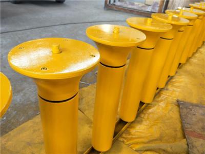 China Low Friction 140mm Belt Conveyor Rollers Vee Type Carrying Idler for sale