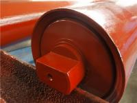 China Salt Resistant TD75 Conveyor Side Guide Rollers Groove Shaped 89mm Diameter for sale