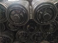 China Rubber Lined Conveyor Impact Roller 89mm to 219mm DIN S235JR for Coal Mining for sale